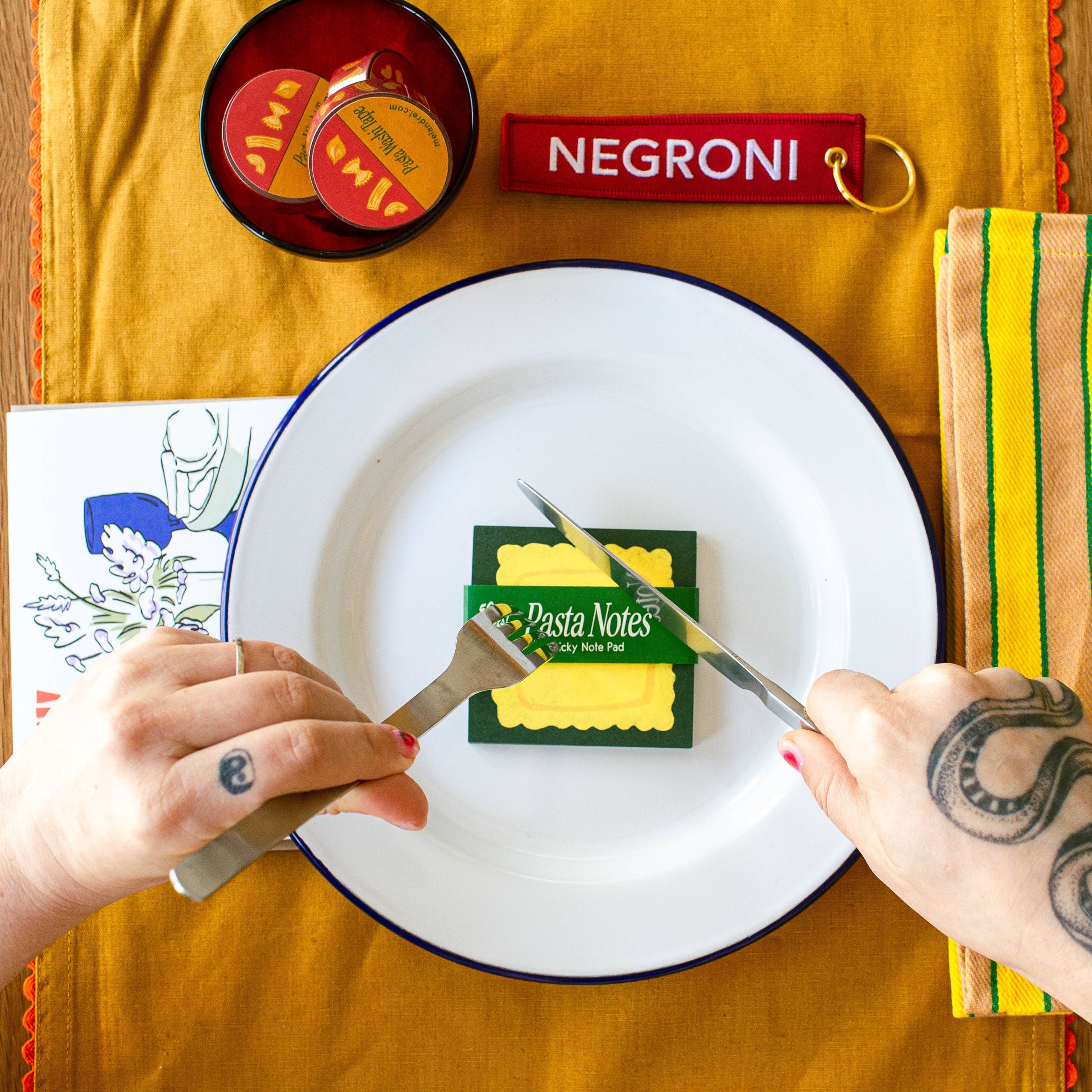 Pasta Sticky Notes | Dinner Party